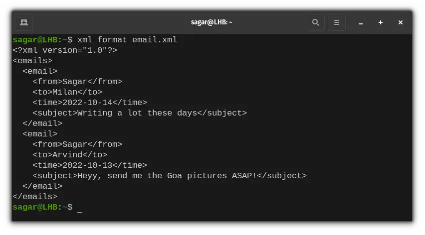 Pretty Print XML In Linux Command Line