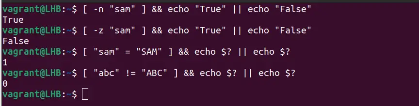 Using Test Command In Bash Scripts