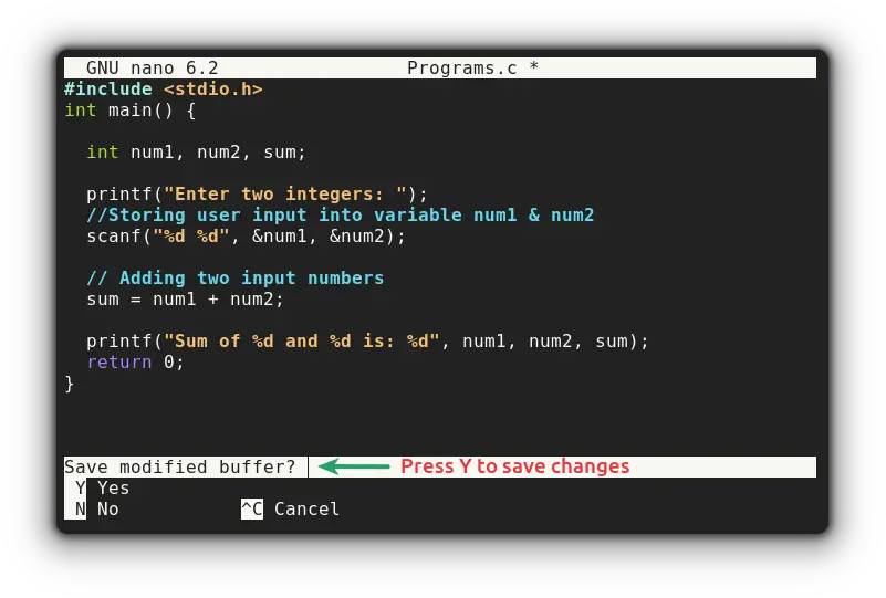 How To Save And Exit In Nano Editor