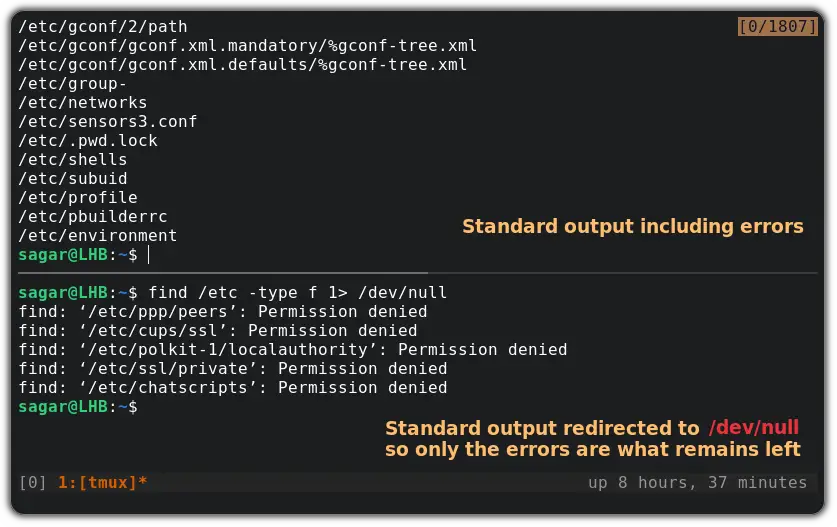 How To Redirect Output And Error To dev null In Linux