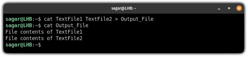 Concatenate Files In Linux Command Line