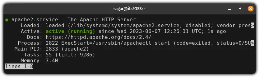 Use Systemctl Status Command To Check Service Status
