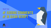 How to Add Single or Multiline Comment in Bash Script