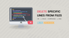 How to Delete Specific Lines from File in Linux Command Line