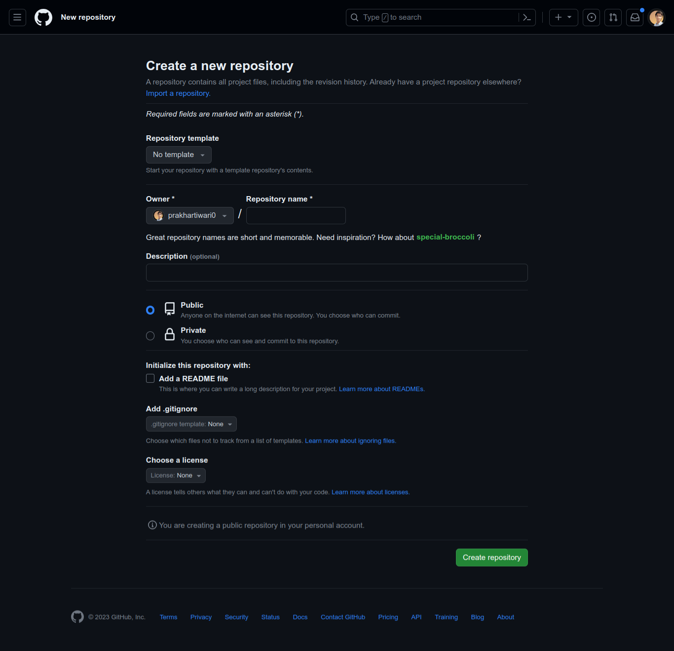 How to Create a new Repository in GitHub