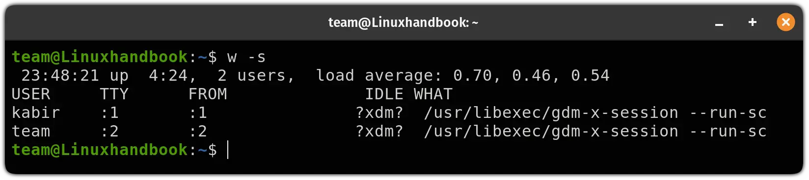 w Command in Linux [6 Examples]