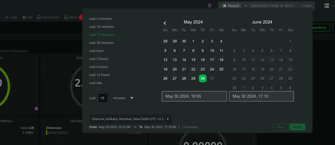 View Linux System Resource Usage History