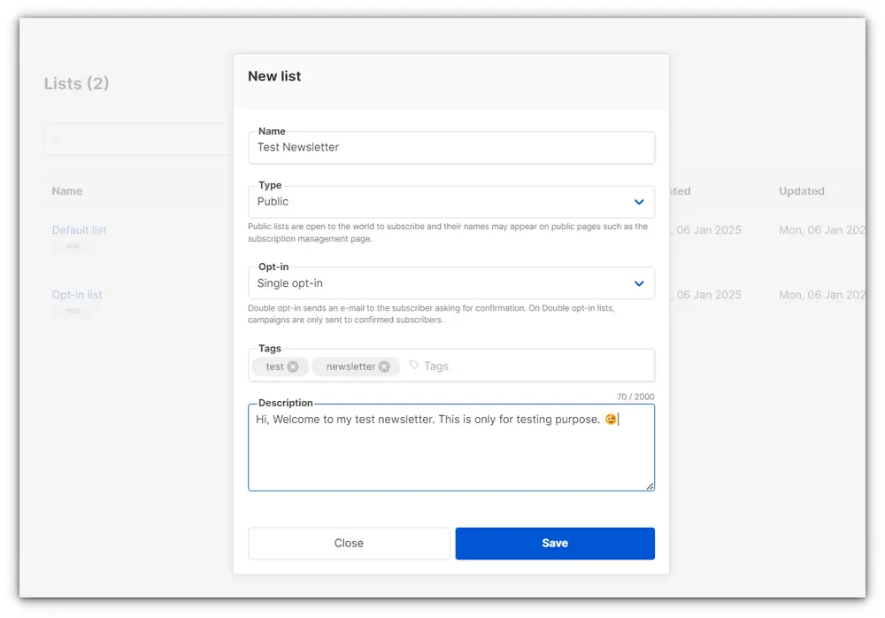Installing Listmonk Self Hosted Newsletter And Mailing List Manager