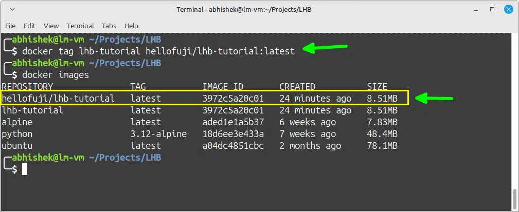 Build, Tag and Push Your Custom Docker Image to Repository