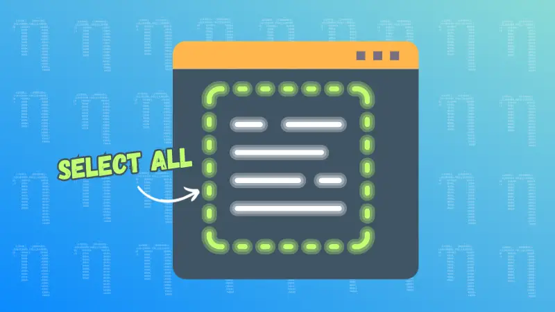 How to Select All in Nano