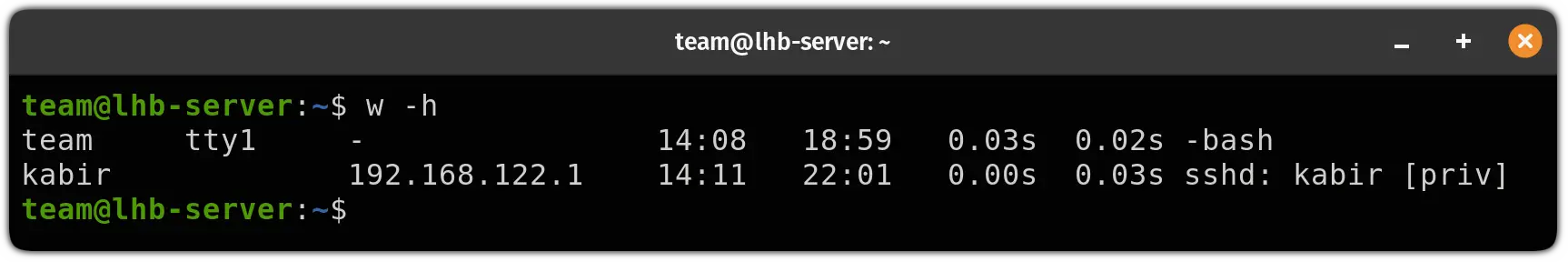 w Command in Linux [6 Examples]