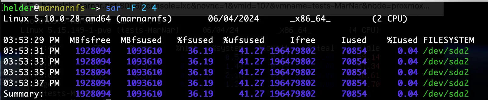 Using sar Command in Linux to Get System Resource Stats
