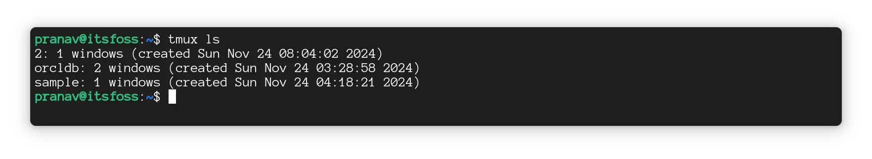 How to Rename a Session in Tmux