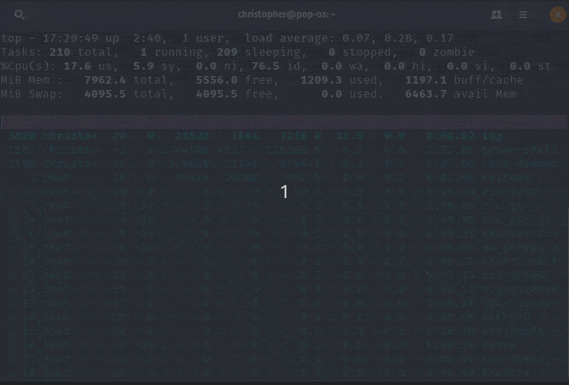 Using the Top Command as Task Manager in Linux