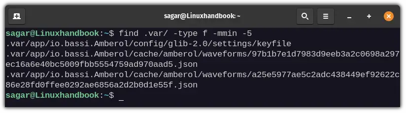 Find Files Modified In Last N Minutes In Linux