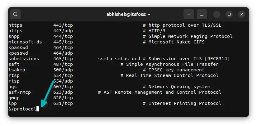 How to Search in Less Command
