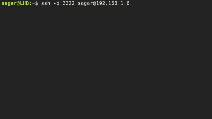 Connect to SSH Server on Alternate Port