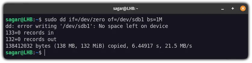What is /dev/zero in Linux?