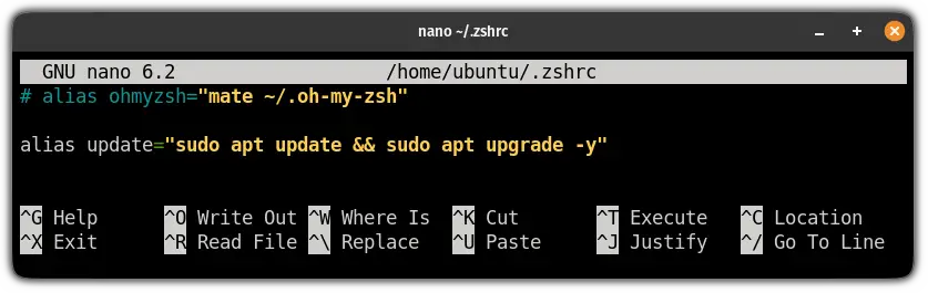 Configure and Use Aliases in Zsh