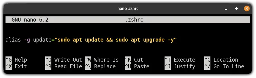 Configure and Use Aliases in Zsh