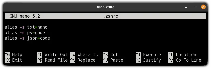 Configure And Use Aliases In Zsh 0789