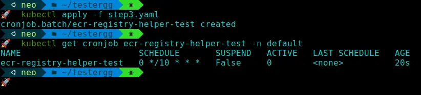Auto Update Aws Ecr Token In Kubernetes With Cronjobs