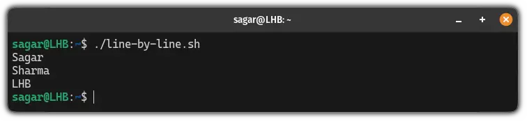 Use While Loop in Bash