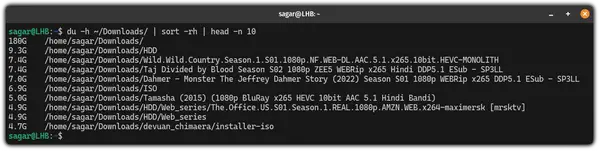 Sort Du Command Output By Size In Linux