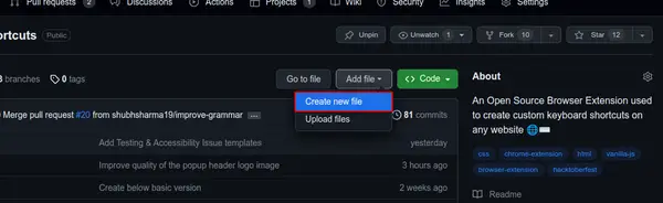 Create a New Folder in a GitHub Repo