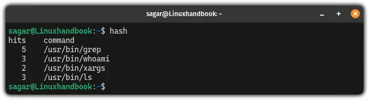Use hash Command in Linux