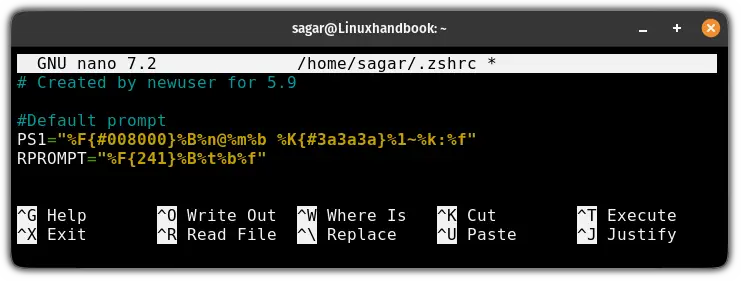 Customizing Zsh Prompt