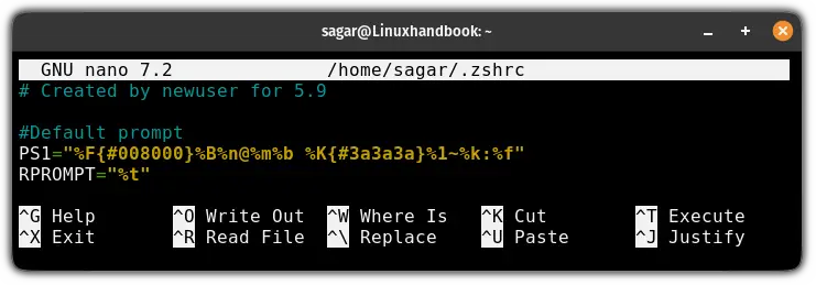 Customizing Zsh Prompt
