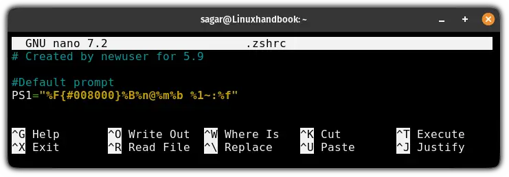 Customizing Zsh Prompt
