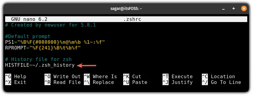 Using Command History in Zsh