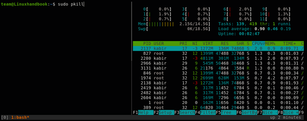 Using pkill Command in Linux to Kill Process By Name