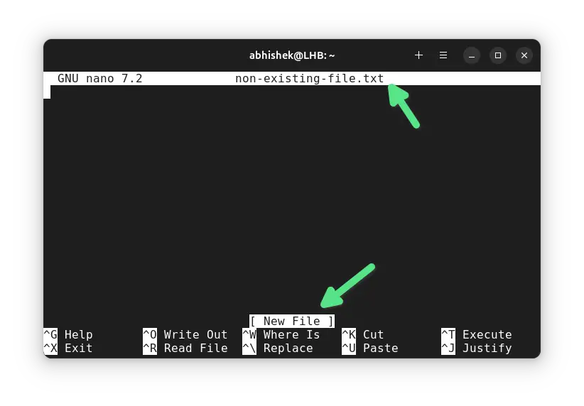 Open a File for Editing in Nano