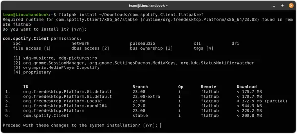 Install a Package with Flatpak