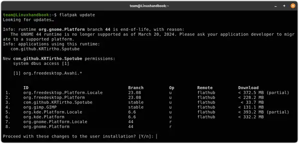 How to Update Flatpak Packages
