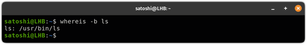 Whereis Command Examples