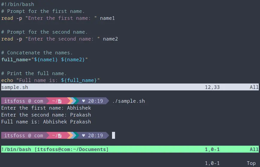 Using Split Windows With Vim