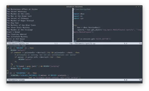 Using Split Windows With Vim