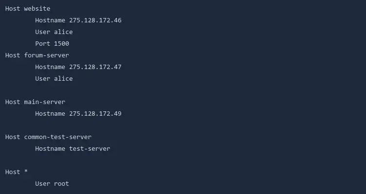 Online SSH Config Generator