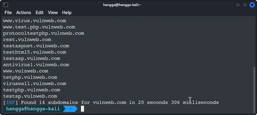 Finding Subdomains with Subfinder in Linux