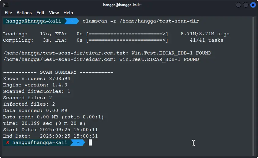 Simulating And Detecting Malware Attacks On Linux With Clamav