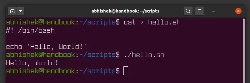 Create And Run Your First Bash Shell Script LaptrinhX