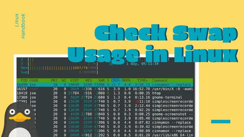 How to Check Swap Space in Linux