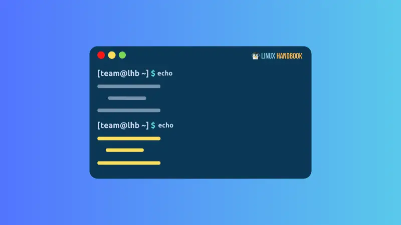 How to echo a New Line in Bash Shell Scripts
