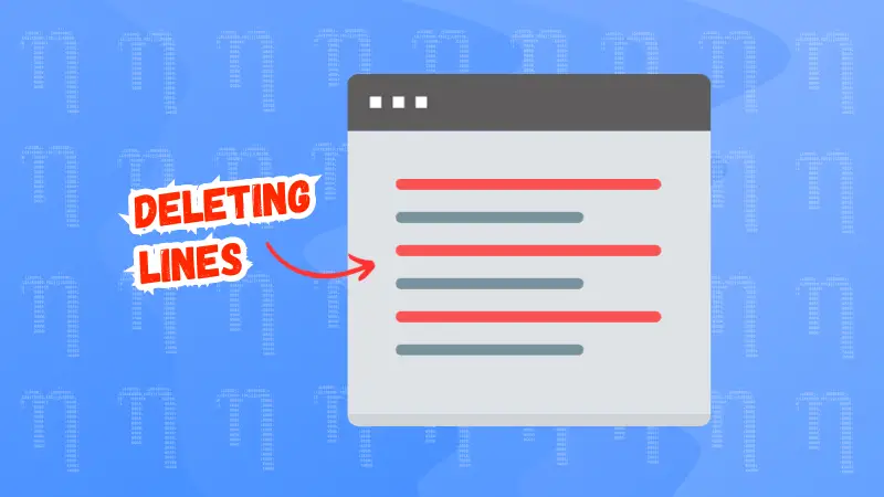 Delete Lines in Nano Editor [Single, Multiple or All]