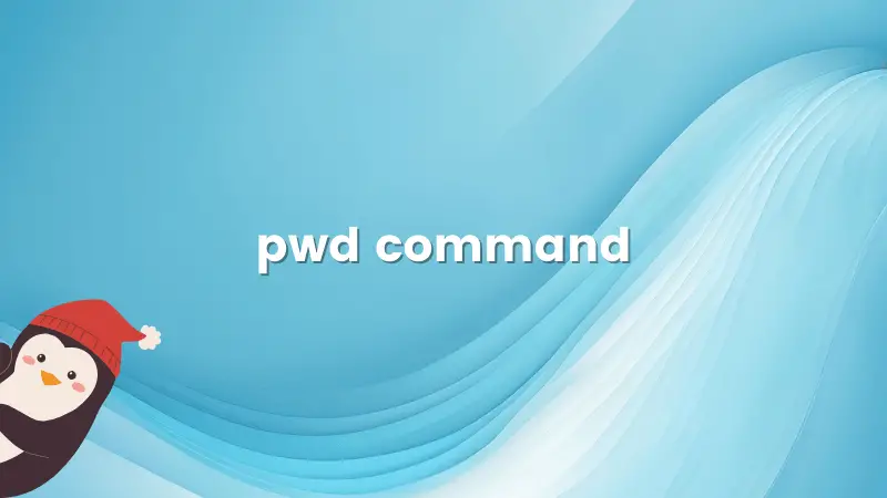 pwd Command Examples in Linux